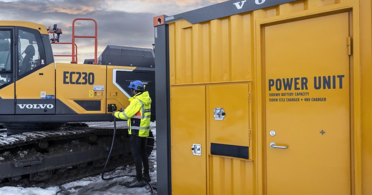 Volvo CE boost charging flexibility with mobile Power Unit | Agg-Net