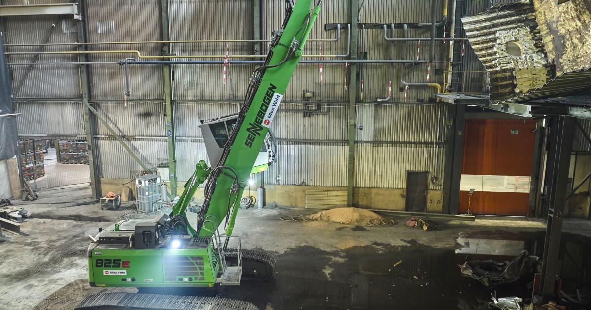 Sennebogen machine hits the spot for steel manufacturer | Agg-Net