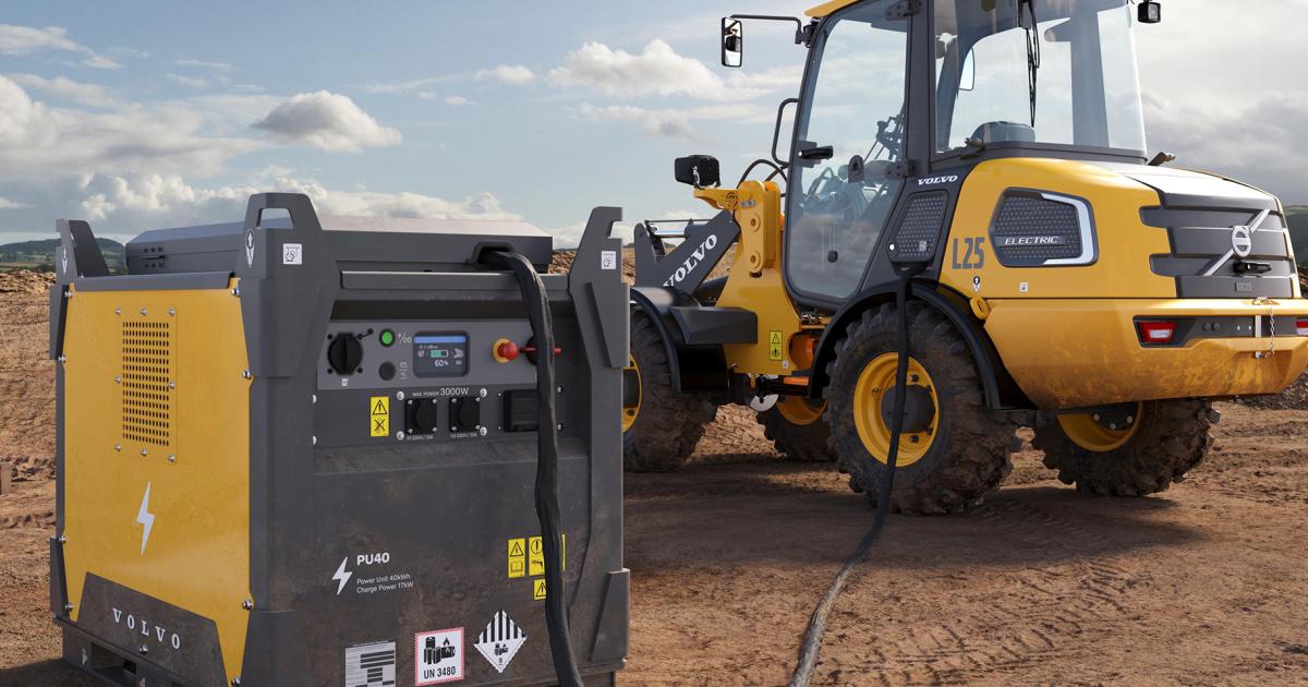 Volvo CE launch PU40 mobile charging solution | Agg-Net